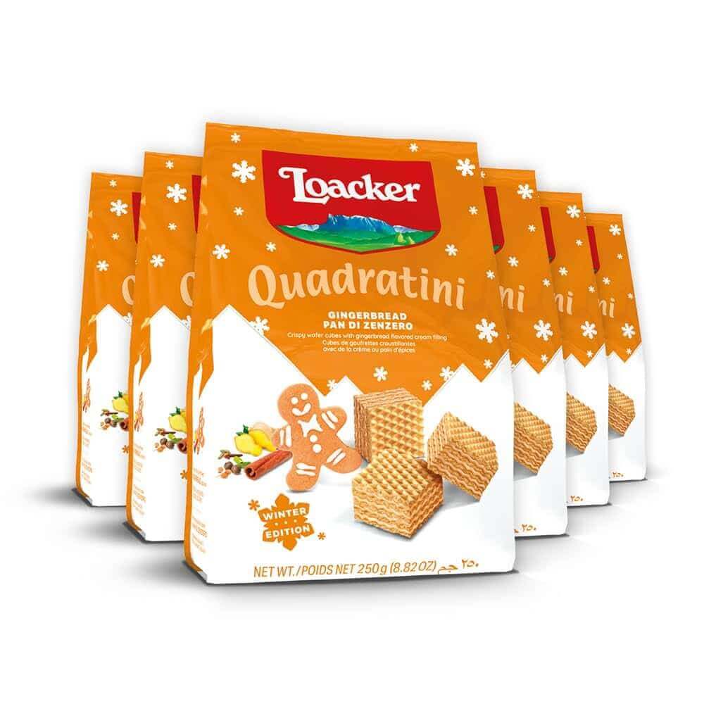 Loacker: Save 20% on Loacker Quadratini Gingerbread Wafer Cookies ...